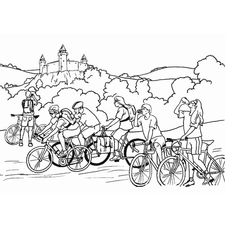 coloriage cycliste coloriage cycliste