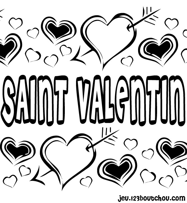 Coloriage St Valentin A Imprimer
