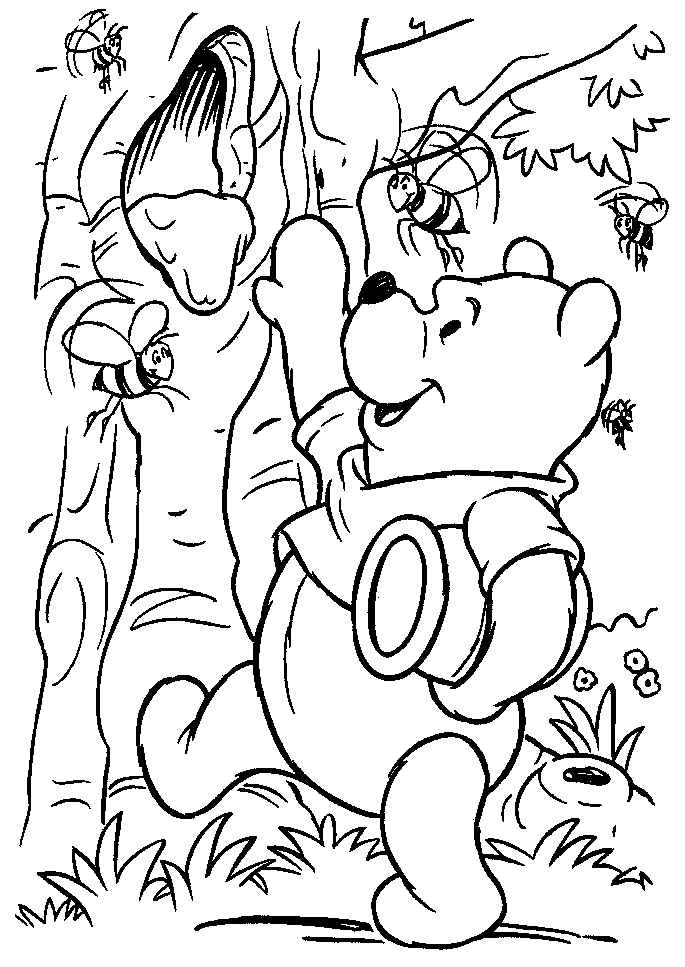 coloriage tv winnie l'ourson coloriage tv winnie l'ourson
